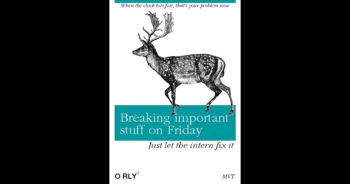 Breaking important stuff on Friday | O'RLY Covers