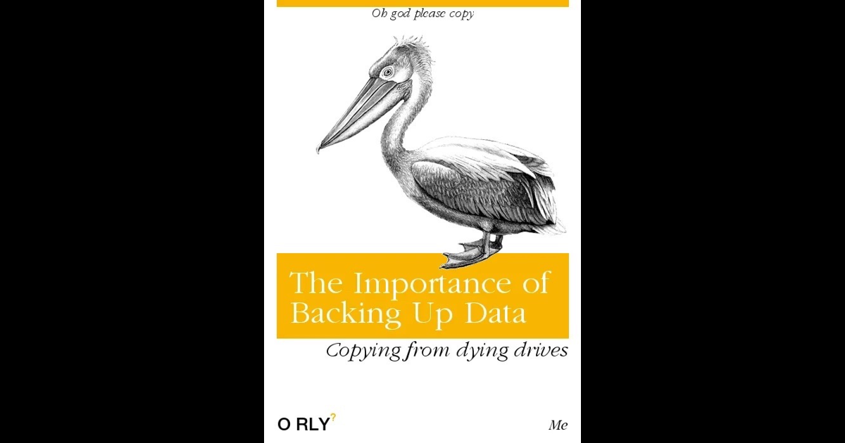 The Importance of Backing Up Data | O'RLY Covers